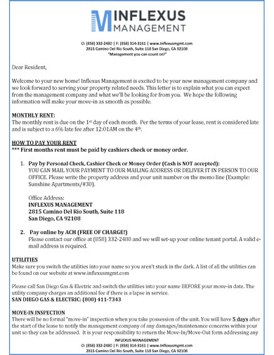 11+ Tenant Welcome Letter Templates - PDF