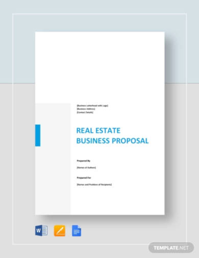 18+ FREE Real Estate Proposal Templates in PDF | Word | Pages | Google Docs