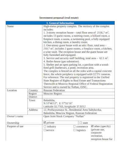 18+ FREE Real Estate Proposal Templates in PDF | Word | Pages | Google Docs
