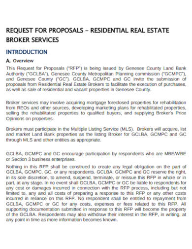 18+ FREE Real Estate Proposal Templates in PDF | Word | Pages | Google Docs