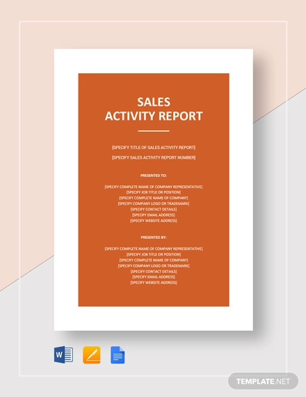 25+ Activity Report Templates - Free Sample, Example Format Download ...