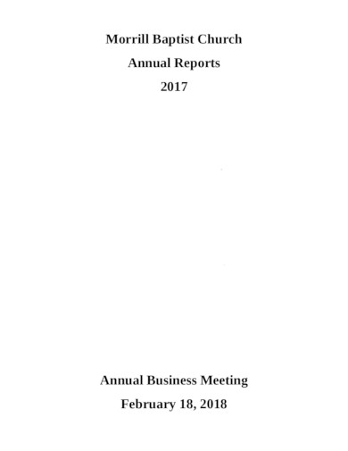 20+ Church Annual Report Templates in PDF | DOC | XLS