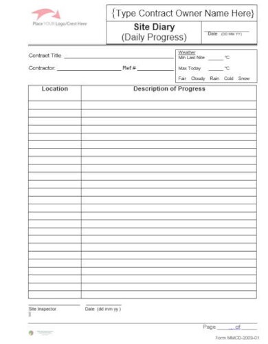 10+ FREE Construction Daily Report Templates - Google Docs, Word, Pages ...