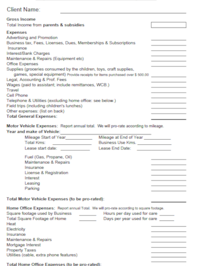 10+ Day Care Budget Templates - PDF