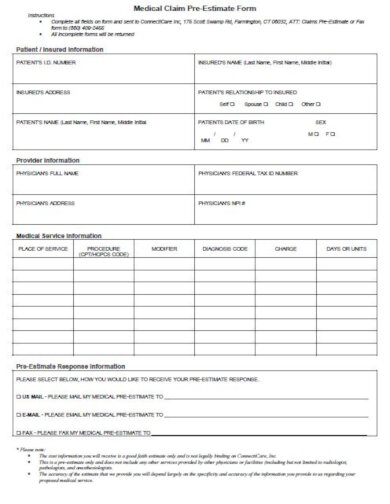 7+ Best Medical Estimate Templates - PDF
