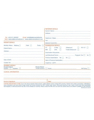 12+ Best Medical Referral Form Templates - PDF