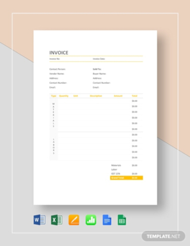 11+ Painting Invoice Templates - PDF, PSD, Google Docs, Word