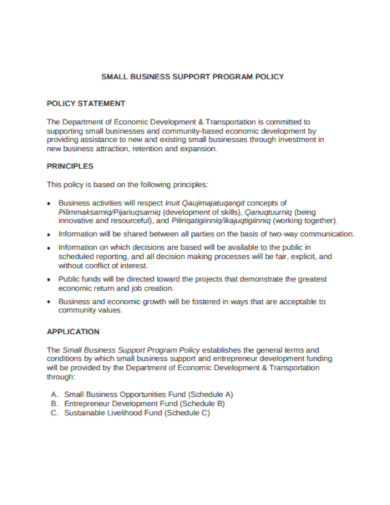 10+ Small Business Policy Templates in PDF