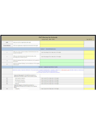 19+ School Survey Templates in PDF | XLS | DOC