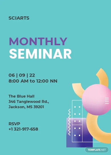 19+ Seminar Invitation Templates - Samples, Examples, Formats