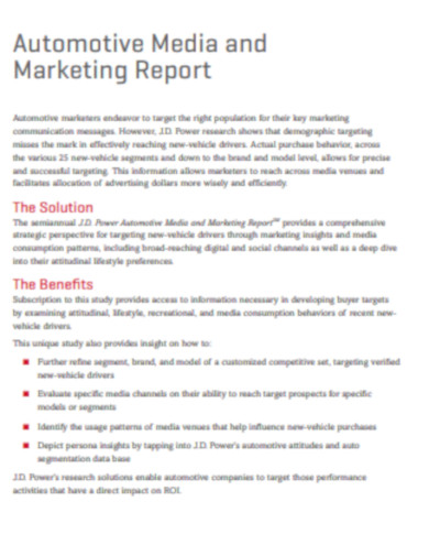 17 Marketing Report Templates In Google Docs Word Pages PDF