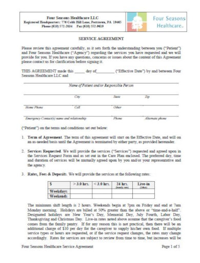 13+ Medical Service Agreement Templates - PDF