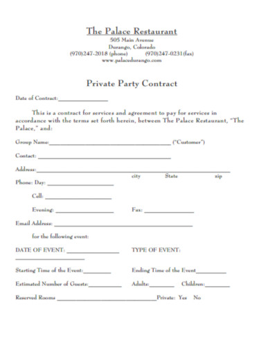 13+ Restaurant Contract Templates in Google Docs | Word | Pages | PDF