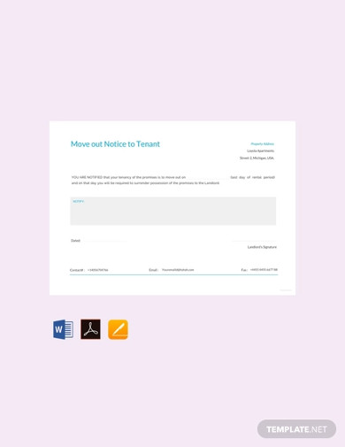 9+ Tenant Move Out Letter Templates - PDF, Google Doc, Word