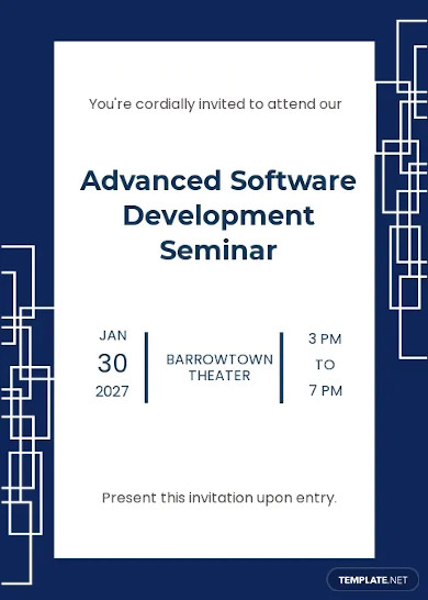 19+ Seminar Invitation Templates - Samples, Examples, Formats