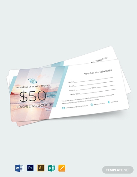 15+ Travel Voucher Templates - PSD, MS Word, Publisher, Illustrator ...