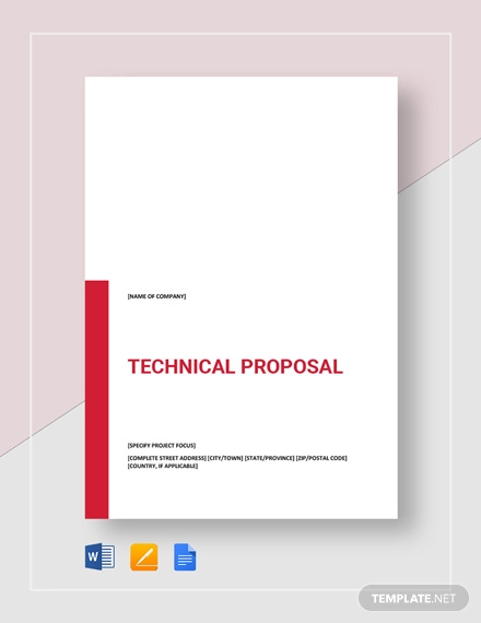 Technical Proposal Templates - 22+ Free Sample, Example, Format Download