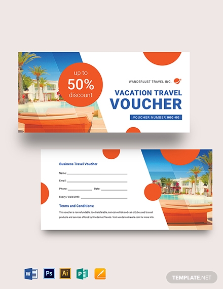 15+ Travel Voucher Templates - PSD, MS Word, Publisher, Illustrator ...