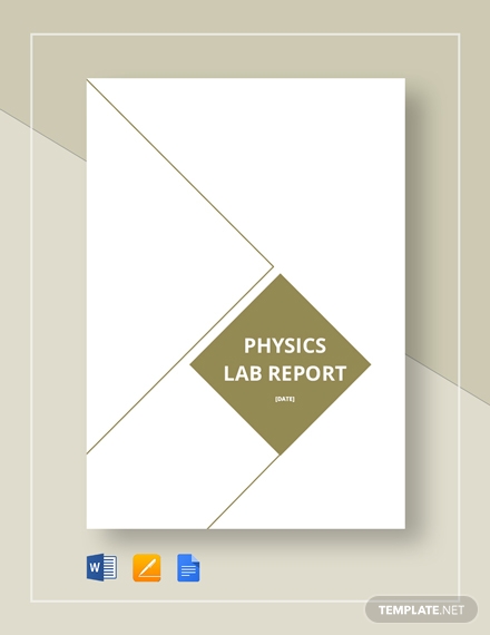 7 Physics Lab Report Templates MS Word Google Docs Pages PDF