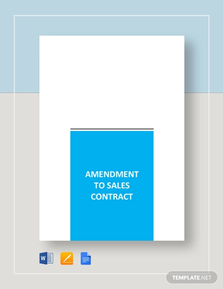 11+ Contract Amendment Templates - Word, PDF, Google Docs Documents ...