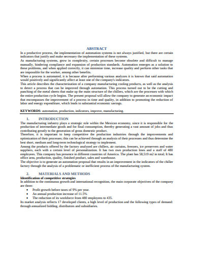 15+ Production Proposal Templates - PDF