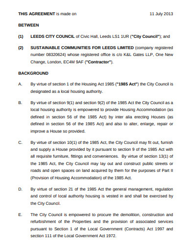 17+ Project Agreement Templates in PDF | XLS