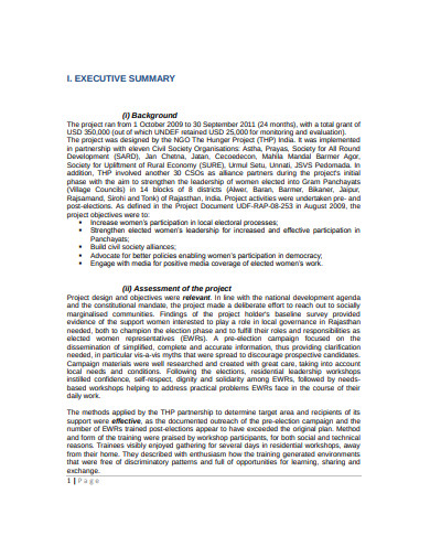 14+ Project Evaluation Report Templates - PDF