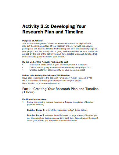 16+ Research Timeline Templates - Google Docs, Word, Pages, PPT, PDF