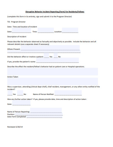 15+ Behavior Incident Report Templates - Google Docs, Word, Pages, PDF