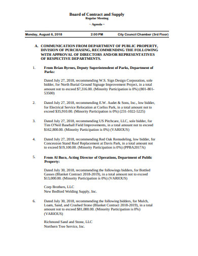 17+ Meeting Contract Templates - PDF