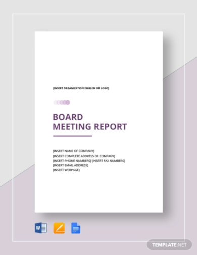 21+ Meeting Report Templates in Google Docs | Word | Pages | PDF