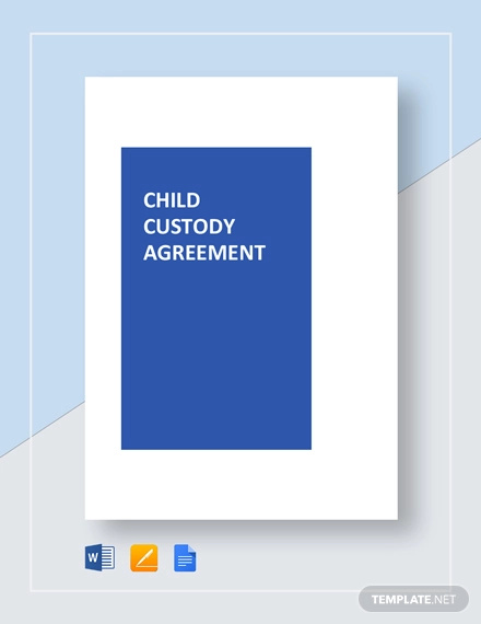 Custody Agreement Template – 11+ Word, PDF Document Download
