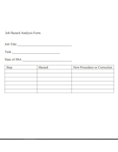 10+ Job Hazard Analysis Templates - Google Docs, Word, Pages, PDF