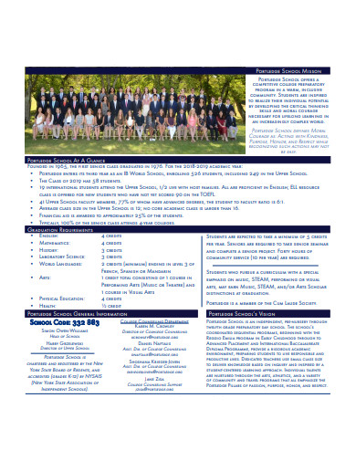 16+ College Profile Templates in PDF | XLS