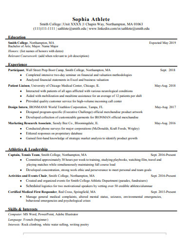 14+ College Student Resume Templates in Word | Pages | Publisher | PSD ...