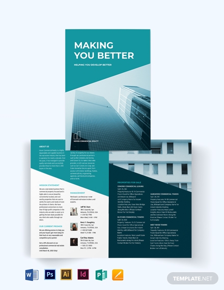 15 Commercial Real Estate Brochure Templates In Illustrator InDesign 