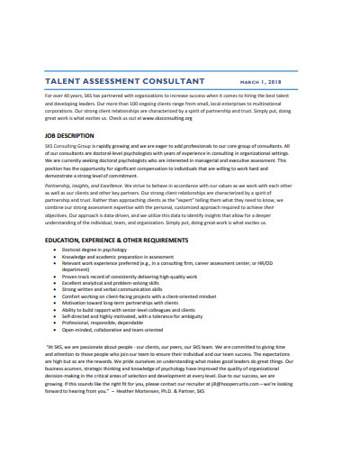10+ Consulting Assessment Templates in PDF