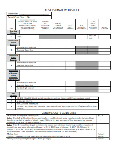 14 Estimate Sheet Templates Google Docs Google Sheets Excel Word 