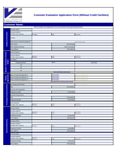 7+ Customer Evaluation Form Templates - PDF