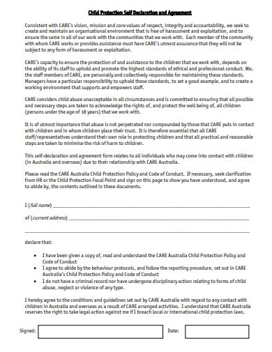 16+ Declaration Agreement Templates - PDF