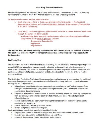 12+ Job Announcement Templates - PDF