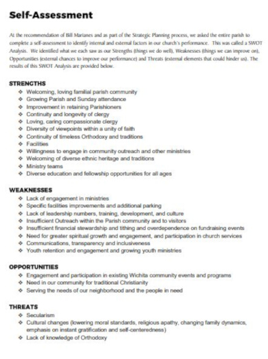 11+ Church SWOT Analysis Templates - PDF
