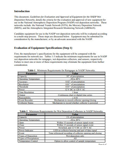 8+ Equipment Evaluation Templates - PDF, DOC