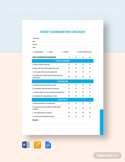 23+ Event Checklist Templates in Google Docs, | Word | Pages | PDF | XLS