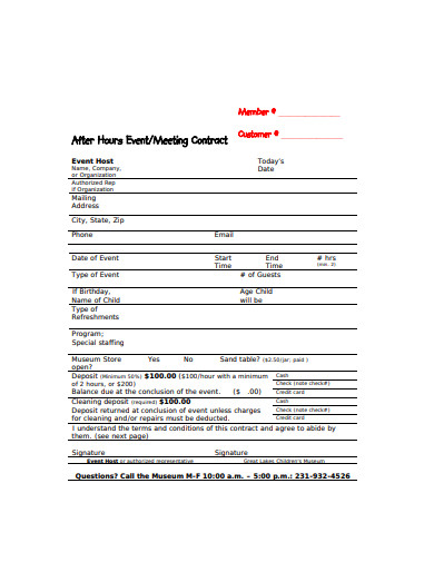 17+ Meeting Contract Templates - PDF