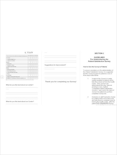 9+ Patient Satisfaction Survey Templates - Word, PDF, Google Docs ...