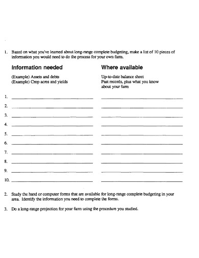 12+ Farm Budget Templates - PDF, DOC