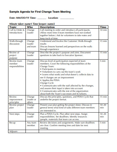 16+ Staff Meeting Agenda Templates in Word | Pages | PDF | XLS