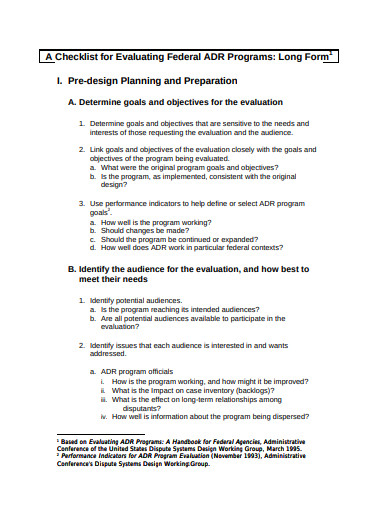 23+ Evaluation Checklist Templates - Google Docs, Word, Pages, PDF