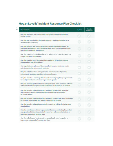 9+ Incident Response Checklist Templates - PDF